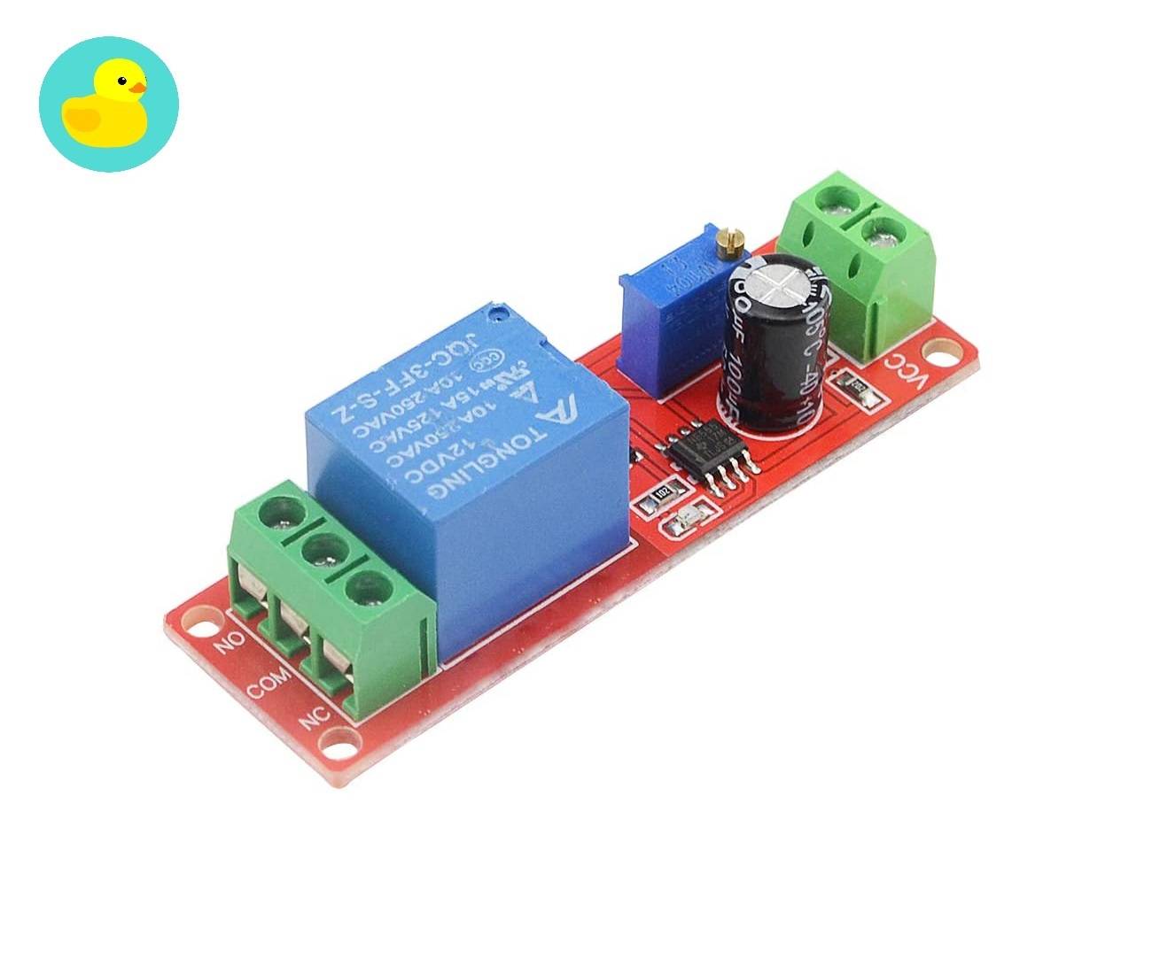 12V Relay Module With NE555 Adjustable Delay Timer Switch 0s -10s