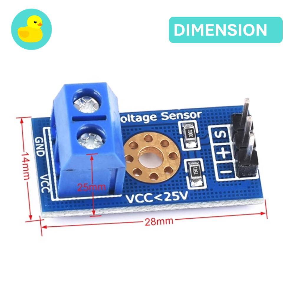 Voltage Sensor Module 25V Max